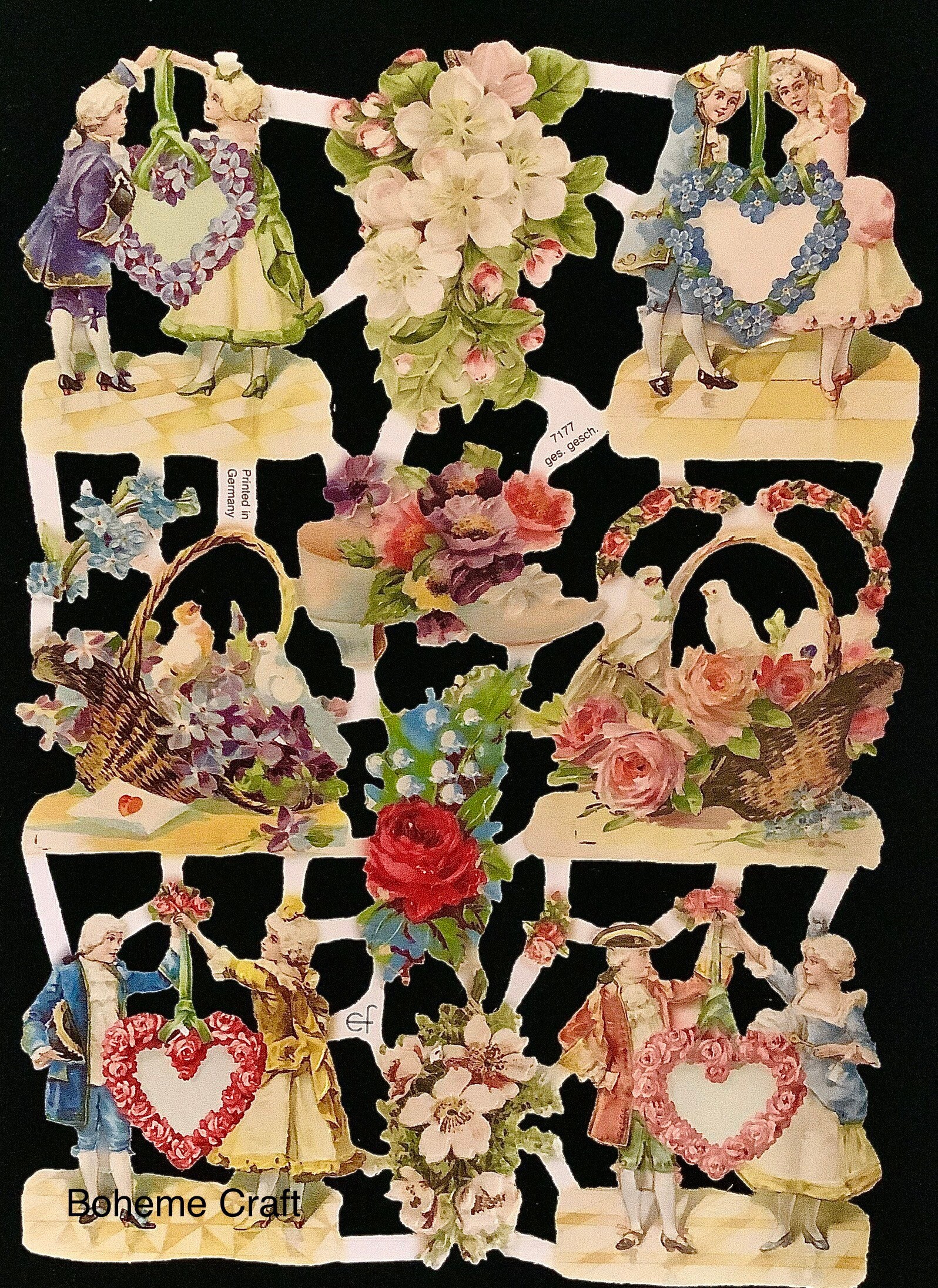 Craft Supplies & Tools 1 sheet Embossed Die Cuts SCRAP RELIEFS 32 ...