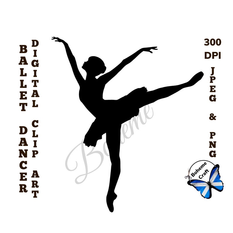 Printable Ballet Dancer Template Instant Download Ballet | Etsy