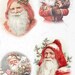 Santa Rice Paper for Decoupage, Vintage Christmas, Mulberry ...