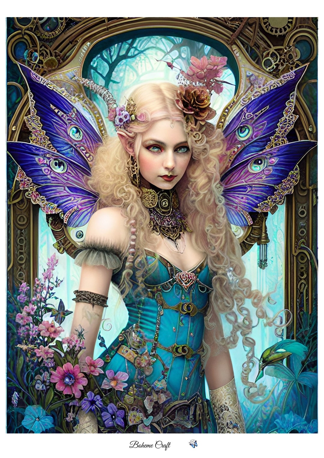 Gothic Fairy Rice Paper for Decoupage, Card Making, Decorative Paper ...