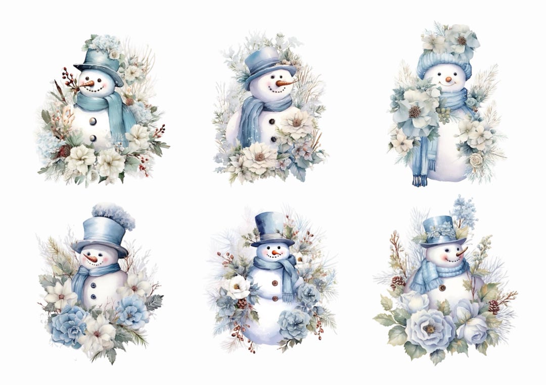 Decorative Rice Paper for Decoupage / Winter Snowman Scenes ...