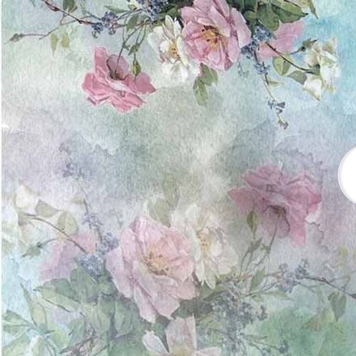 Decoupage Rice Paper Vintage Roses Paper Decorative Mulberry - Etsy
