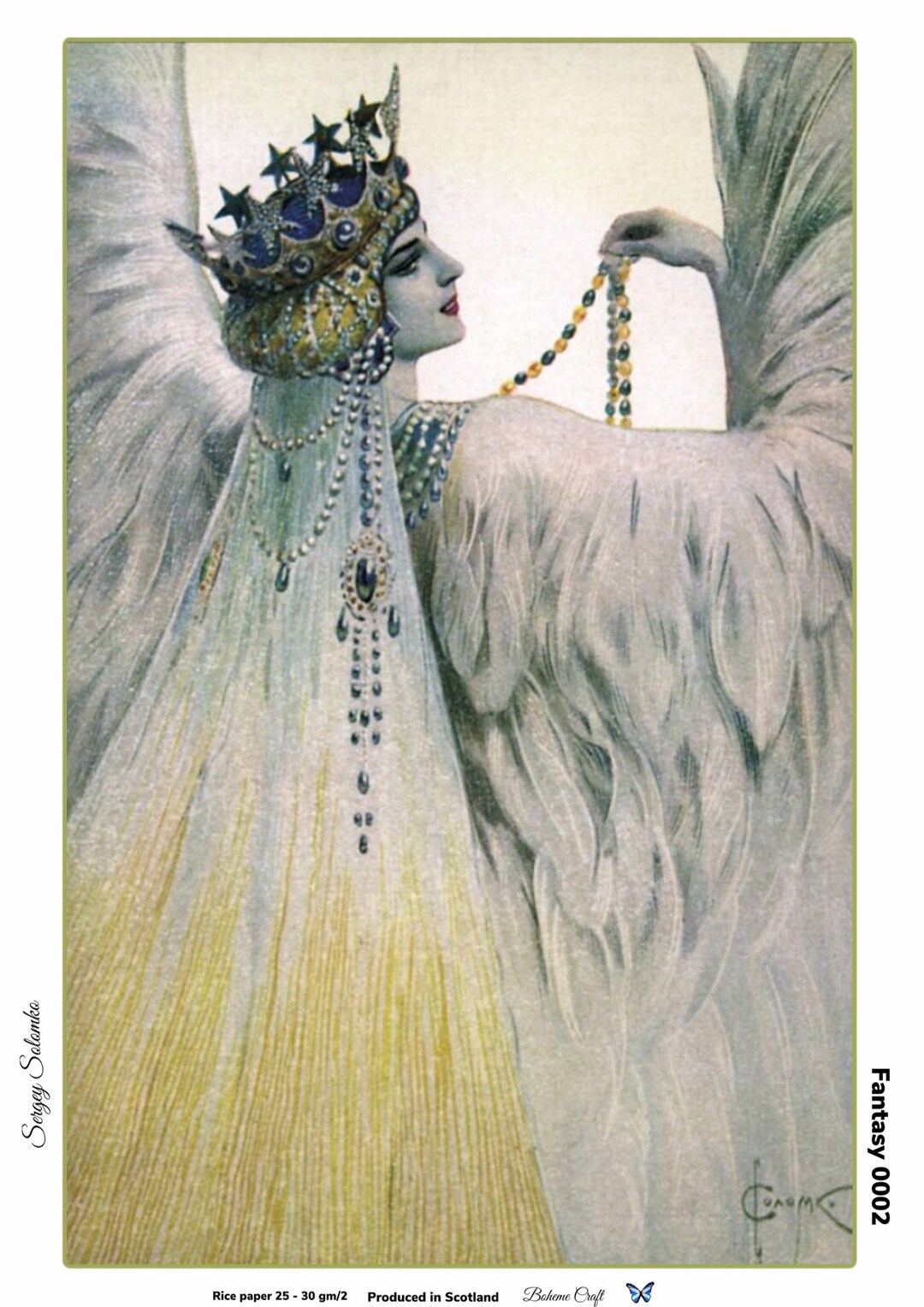 Fairy Queen Rice Paper for Decoupage, Decorative Paper Crafts ...