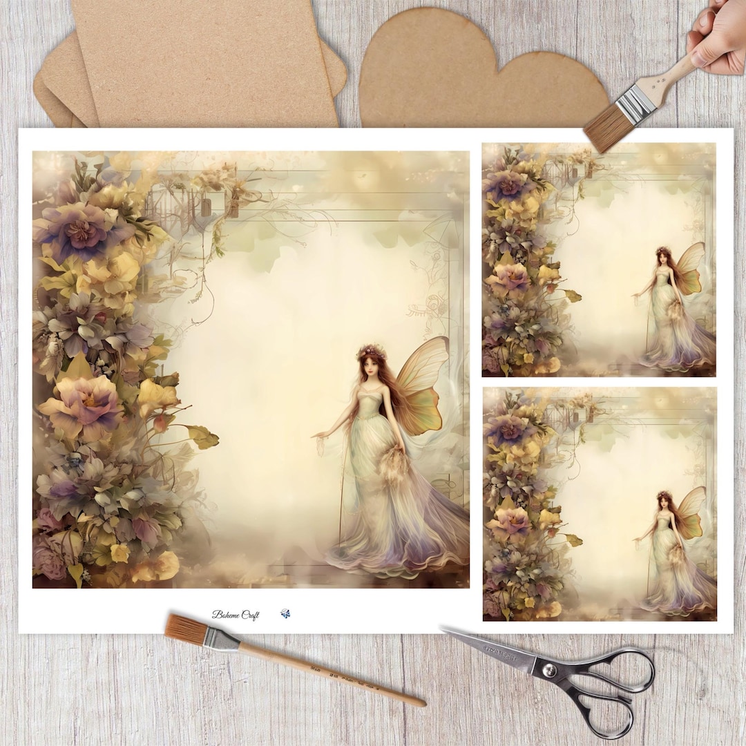 Fantasy Fairy Rice Paper for Card Making, Decorative Paper Crafts ...