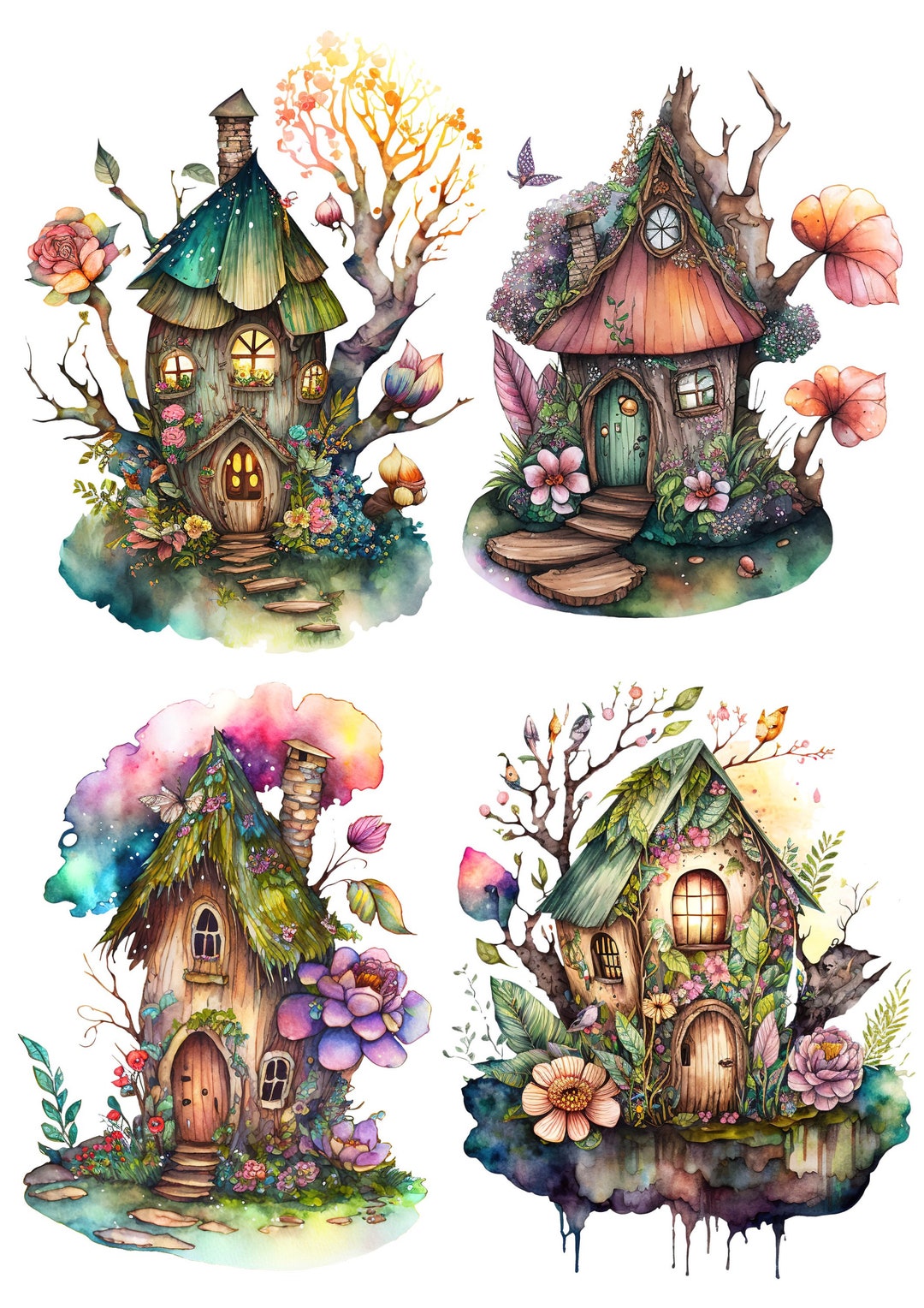 Decorative Rice Paper for Decoupage, Fairy House, Scrapbooking, Card ...