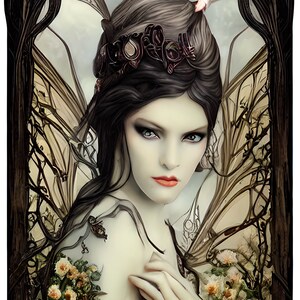 Rice Paper for Decoupage / Fantasy Gothic Fairy / Mulberry Tissue ...