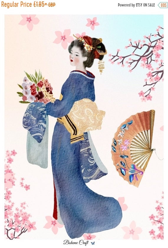 Rice Paper for Decoupage Japanese Geisha Mulberry Tissue - Etsy