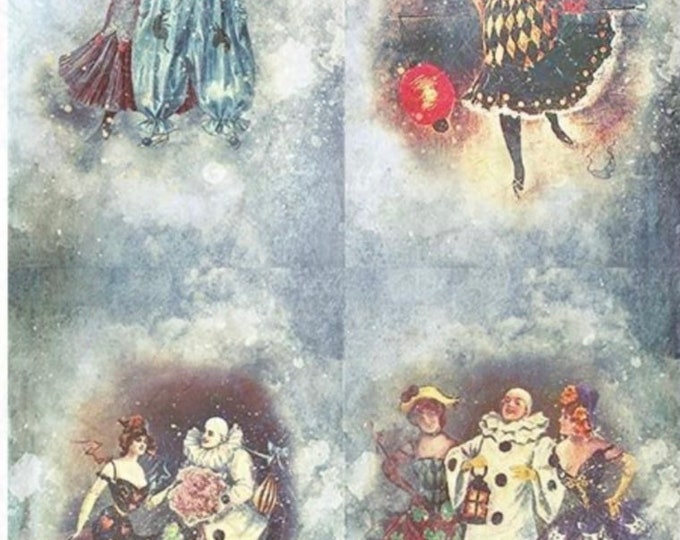 Rice Paper for Decoupage, Fantasy Masks, Decorative Mulberry ...