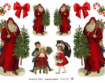 Christmas Rice Paper - Etsy UK