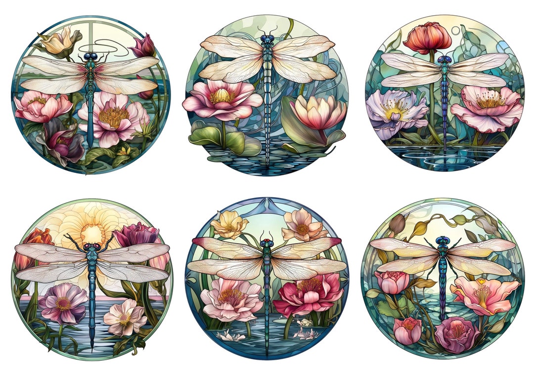 Dragonfly Rice Paper: Art Nouveau Decoupage Sheet, A4/A5. - Etsy