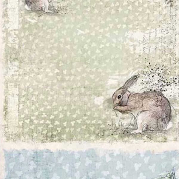 Rabbit Collage Sheet - Etsy