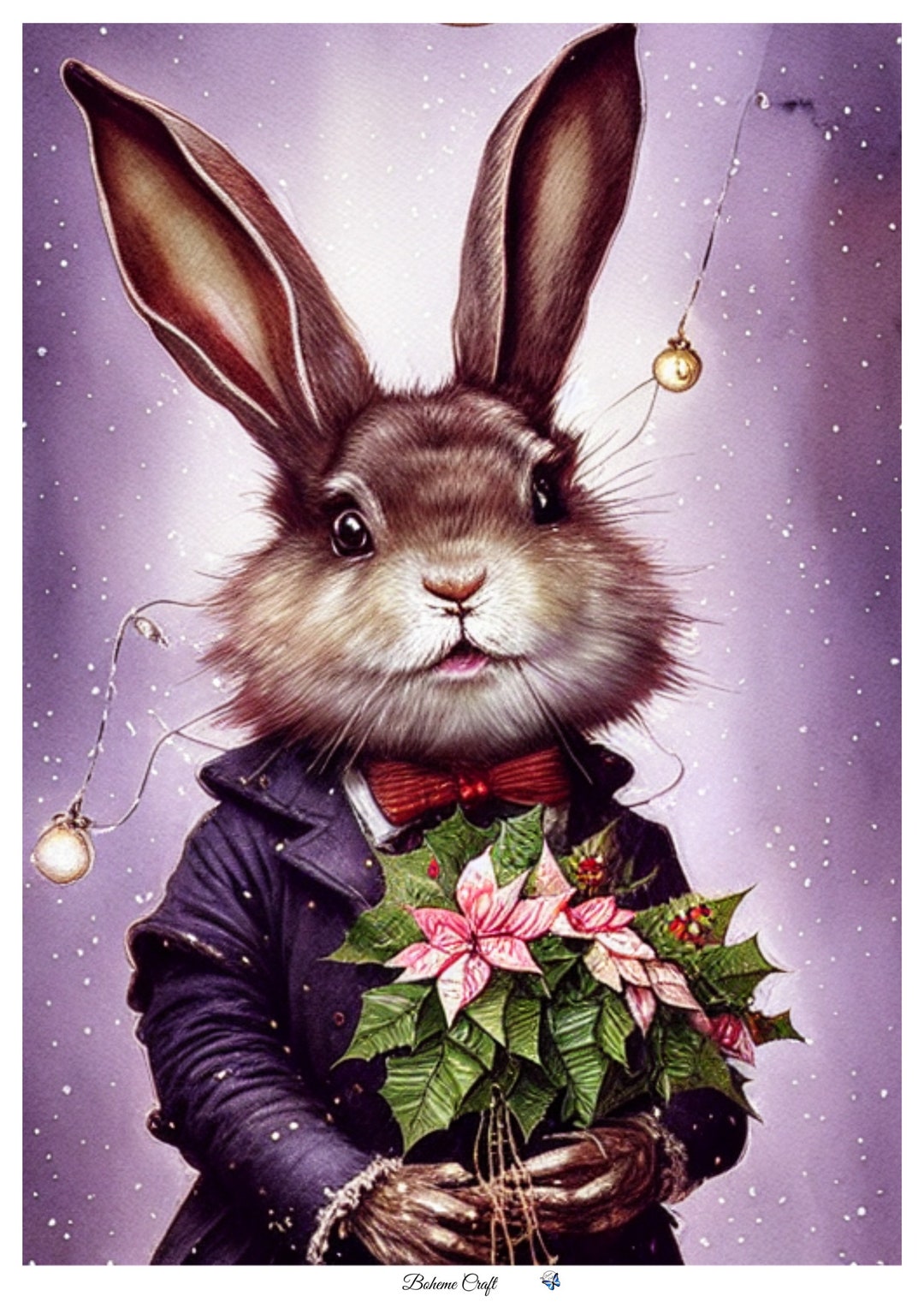 Rabbit Rice Paper for Decoupage, Scrapbooking, Furniture Decor and ...