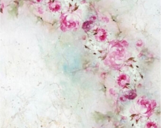 Rice Paper Sheet for Decoupage, Vintage Flowers, Mulberry, Decorative ...