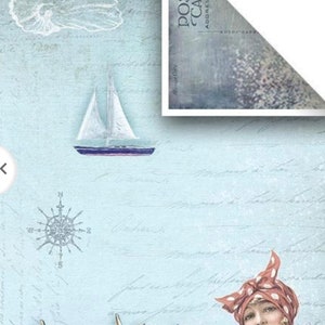 A4 Scrapbooking Paper Collection, Seaside Seafaring Adventure ...