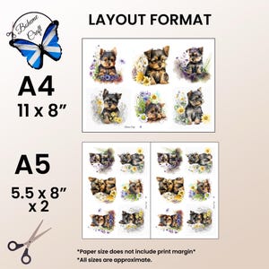 Rice Paper for Decoupage, Terrier Dogs, Scrapbooking, Journals, Various ...