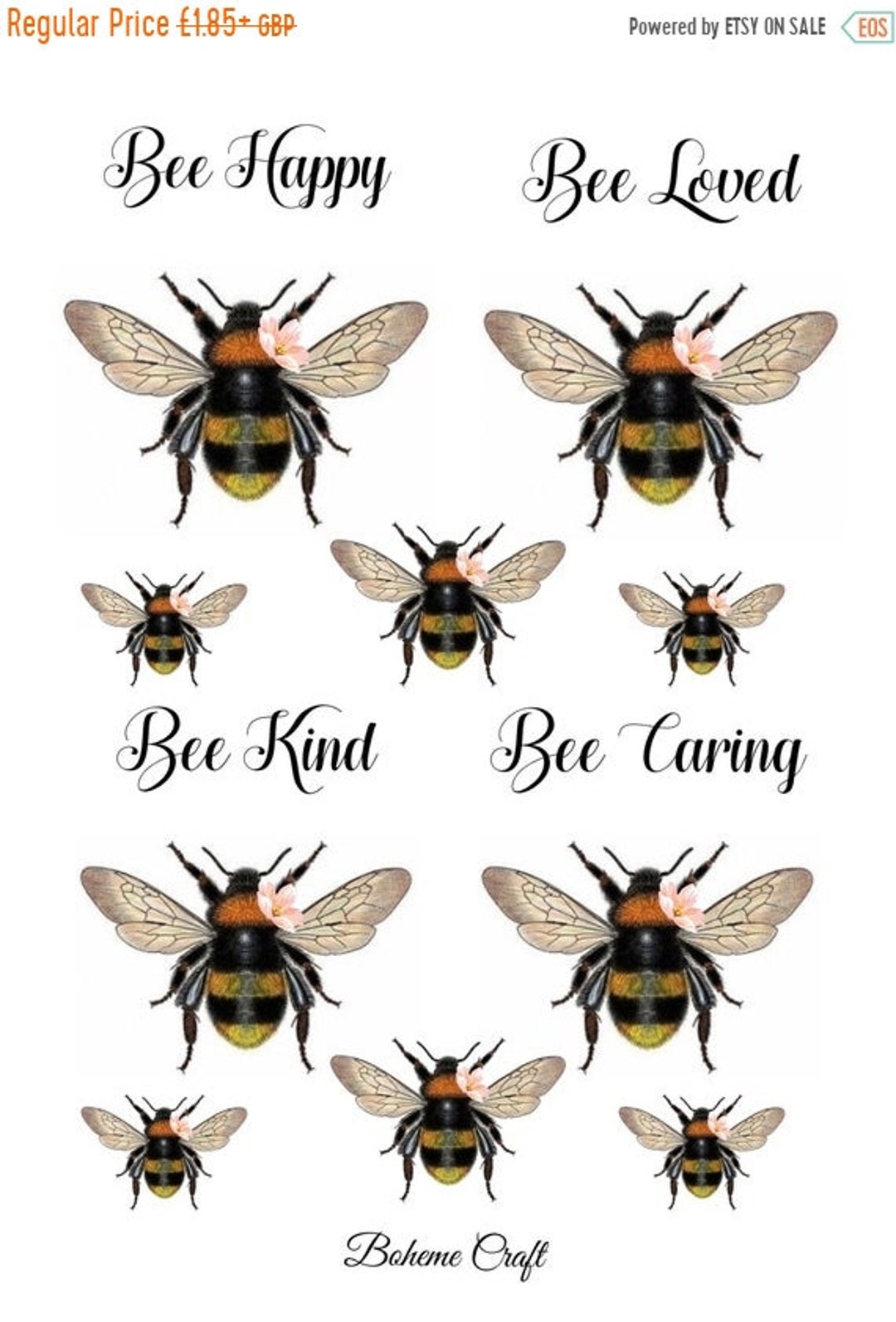 Rice Paper for Decoupage, Bees, Mulberry Tissue, Scrapbooking, Journal ...