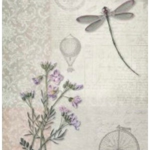 Watercolor Dragonfly Rice Paper: A4 Mulberry Tissue for Decoupage - Etsy
