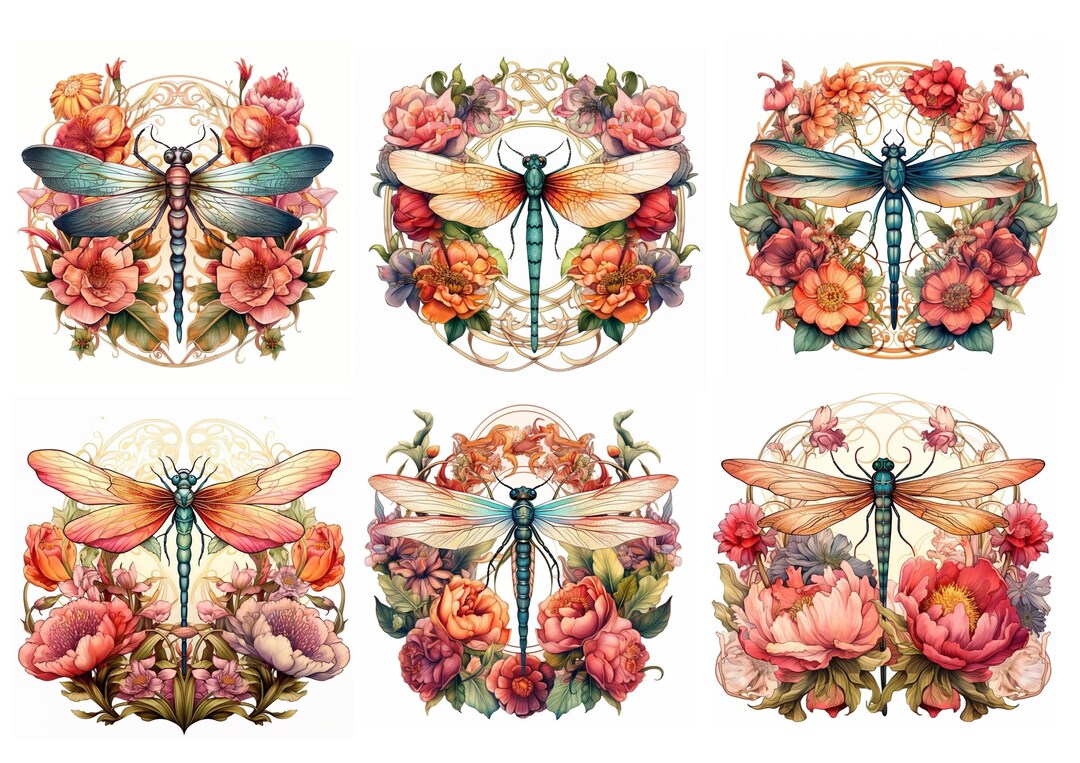 Dragonfly Rice Paper for Decoupage, Card Making, Scrapbooking, Journals ...