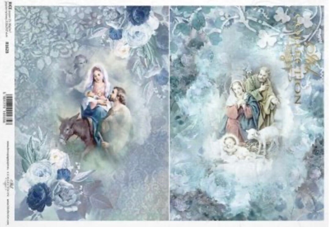 Christian Rice Paper for Decoupage: Religious Collage (A4 Sheet) - Etsy