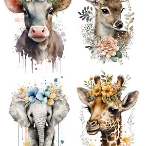 Rice Paper for Decoupage, Safari Animals, Collage Sheet, Decorative ...