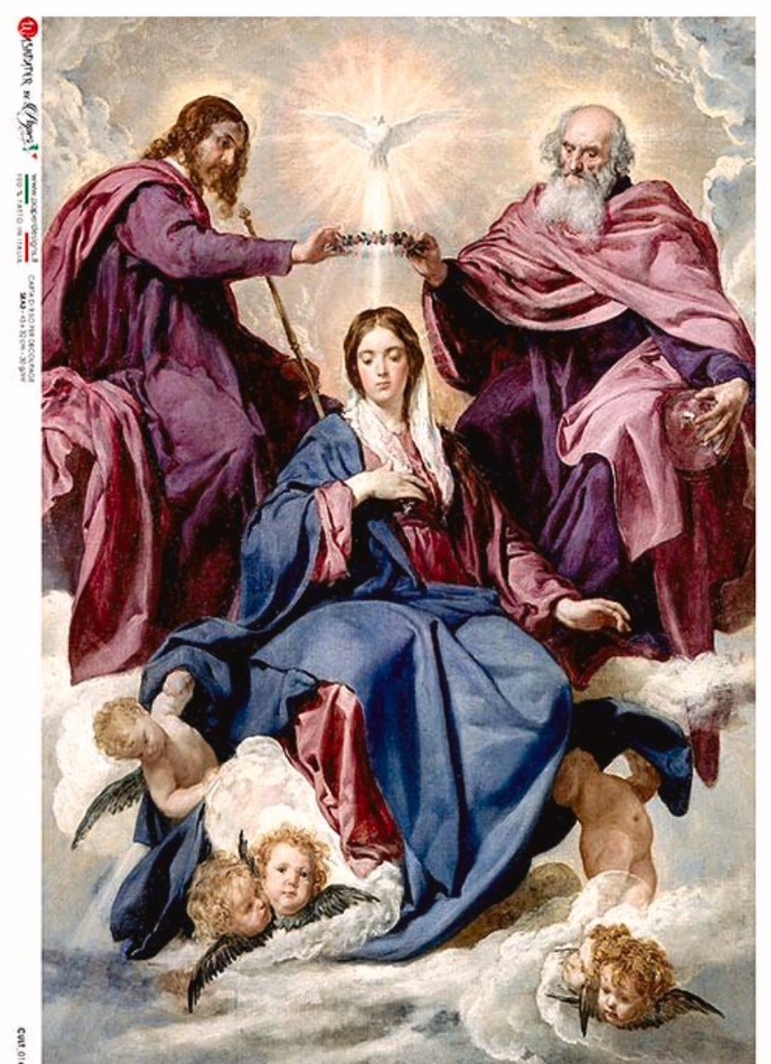 Angel Rice Paper Sheet for Decoupage, Christian Religious Scrapbooking ...