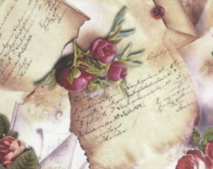 Decoupage Rice Paper, Vintage Roses Paper, Decorative Mulberry Tissue ...