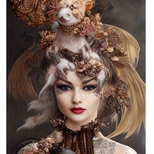 Rice Paper for Decoupage, Gothic Steampunk Woman, Scrapbooking, Card ...