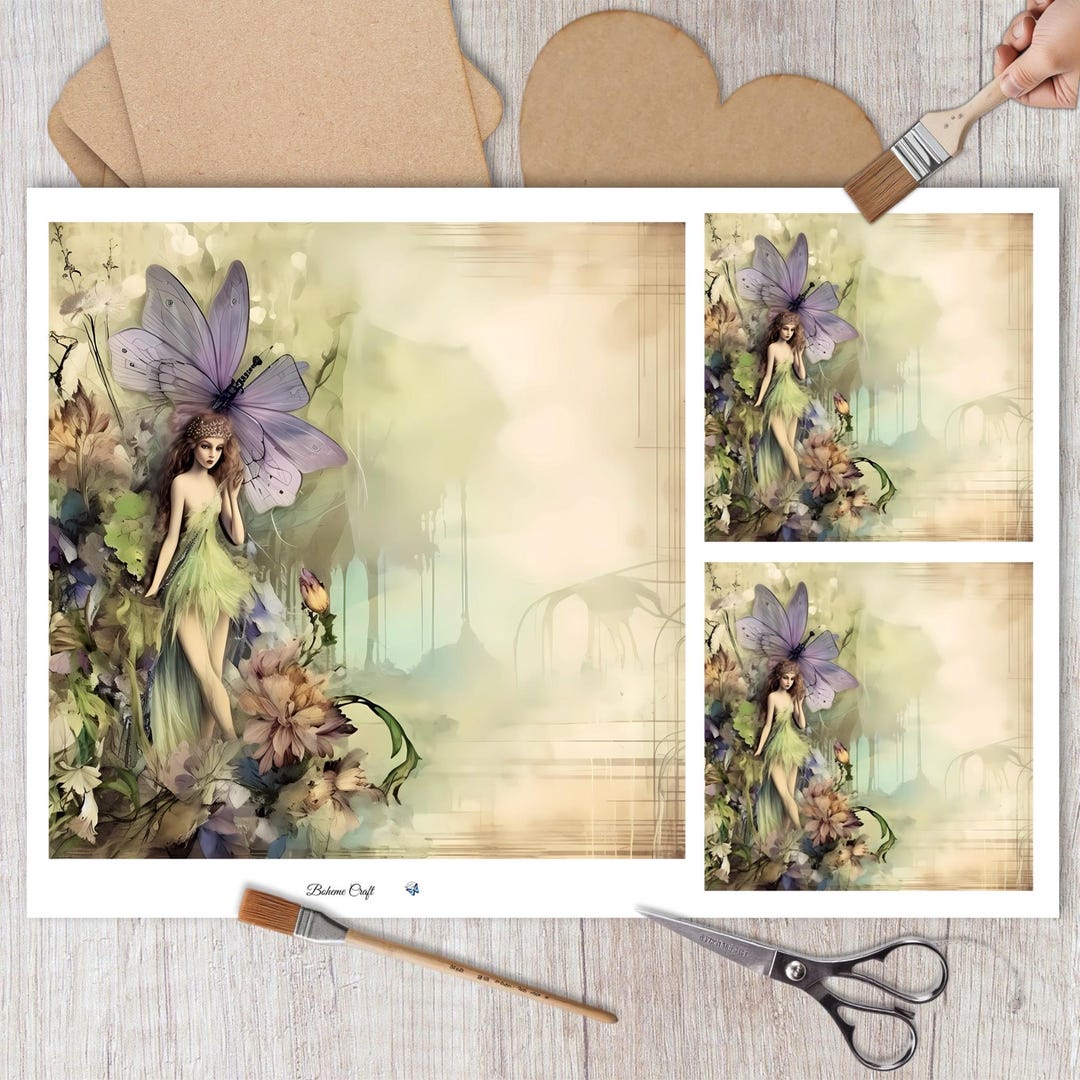 Fantasy Fairy Rice Paper for Decoupage, Card Making, Journals ...