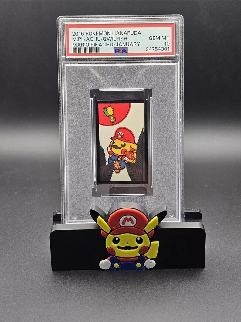 Mario Pikachu Card Slab Stand Pokemon PSA, Cgc, Bgs - Etsy