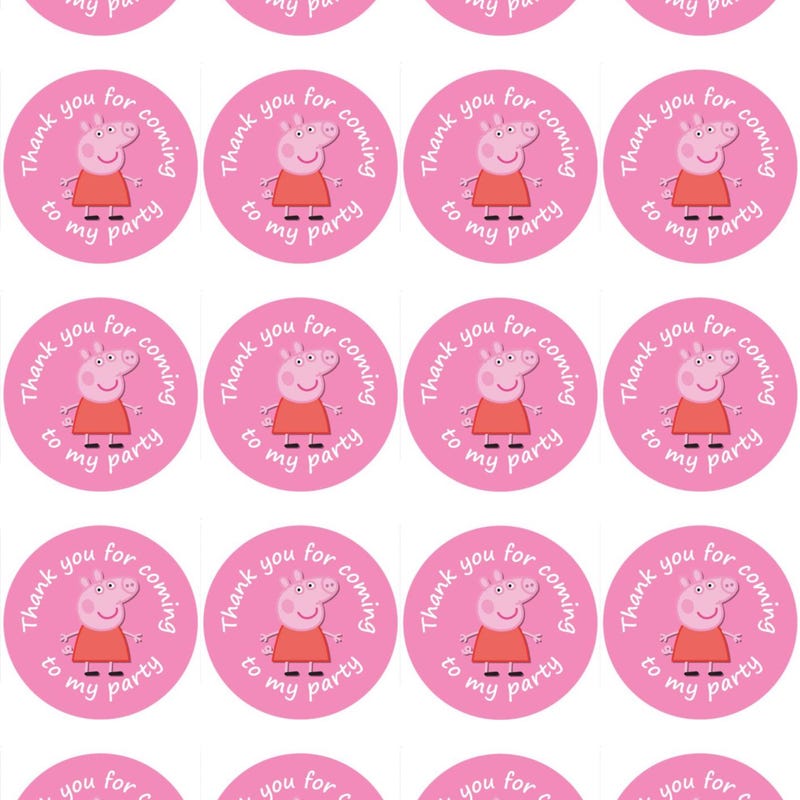 Peppa Pig Stickers - Etsy