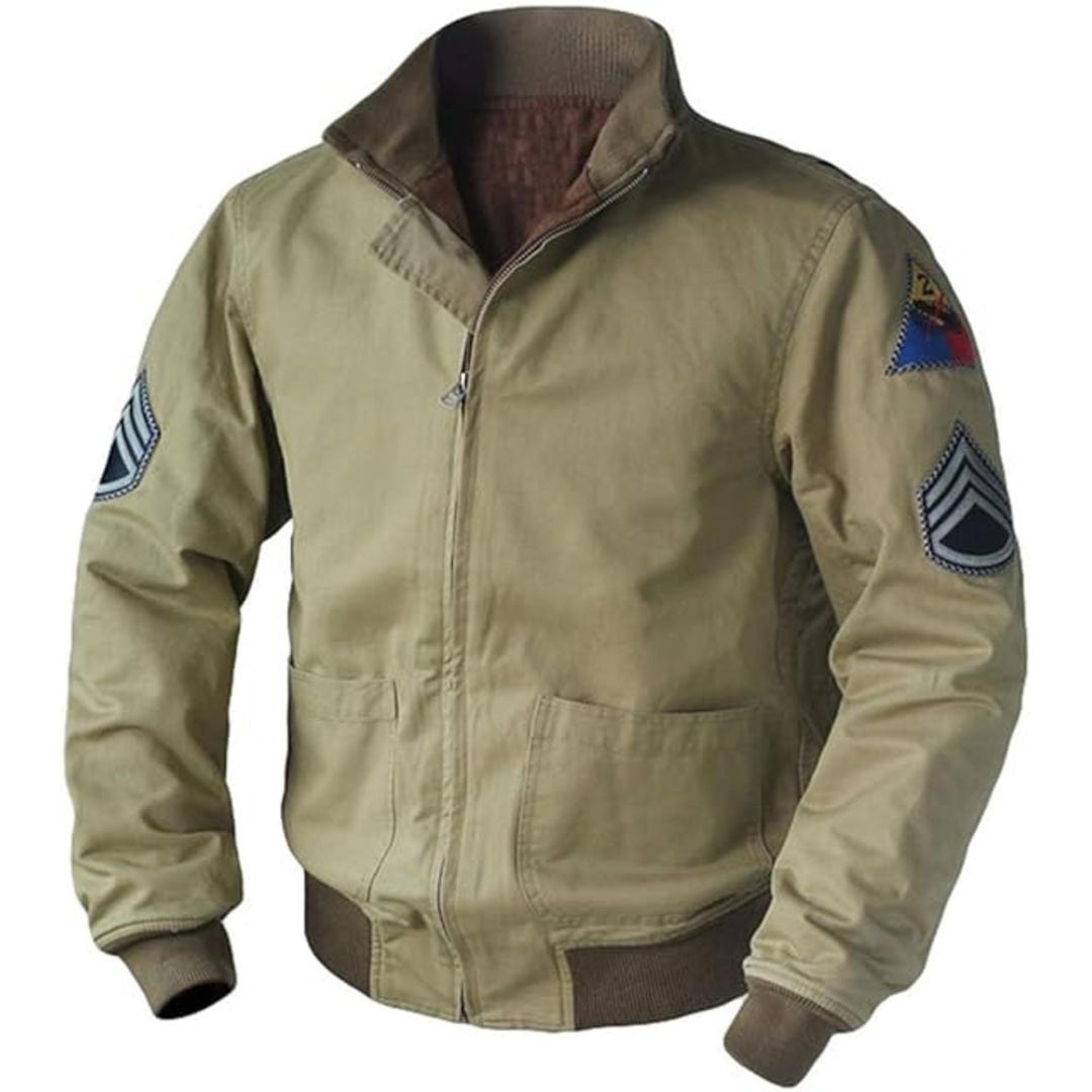 Mens WW2 Tanker Field Military Jacket WWII US Army Uniform Wardaddy ...