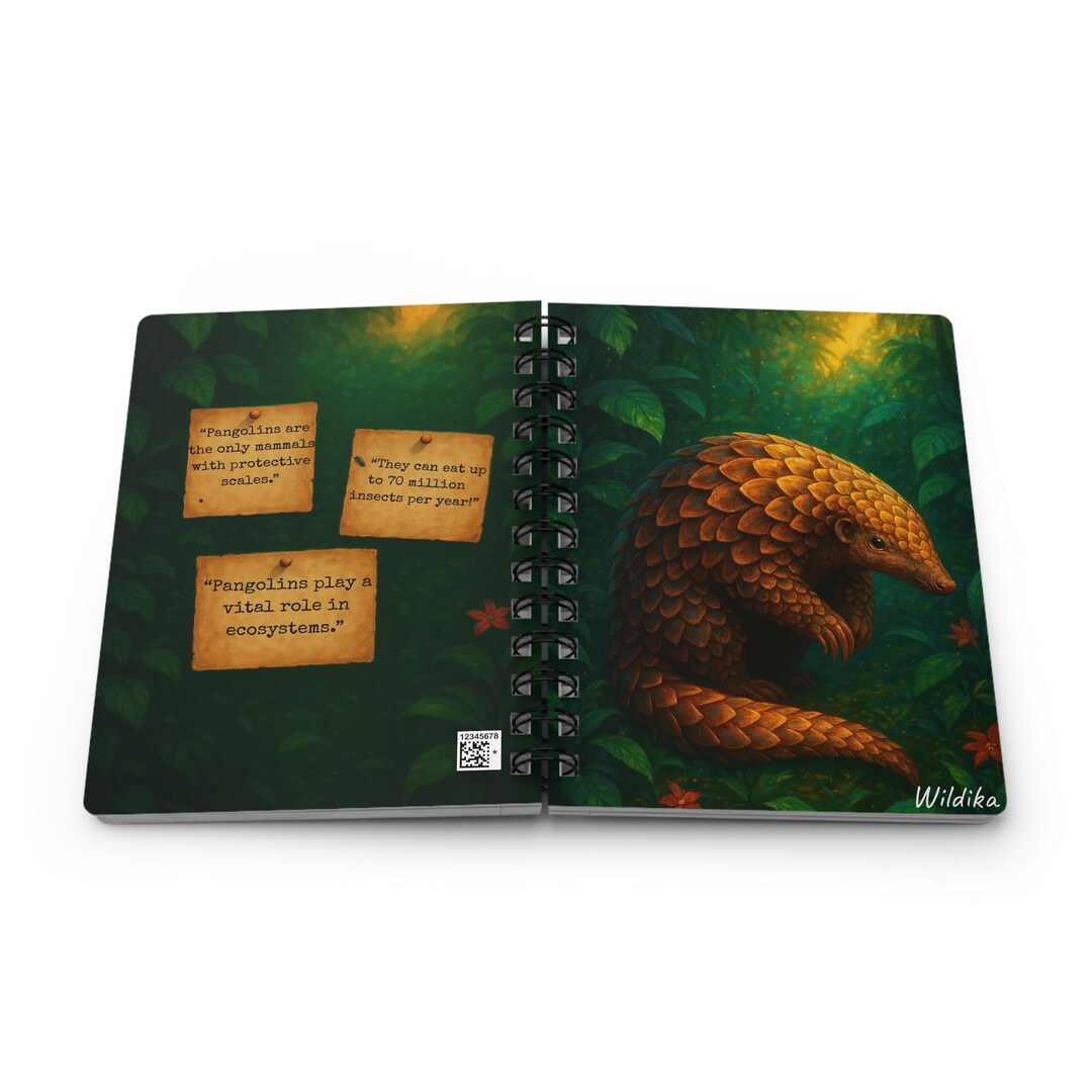 Pangolin Spiral Notebook: Jungle Animal Writing Journal - Etsy