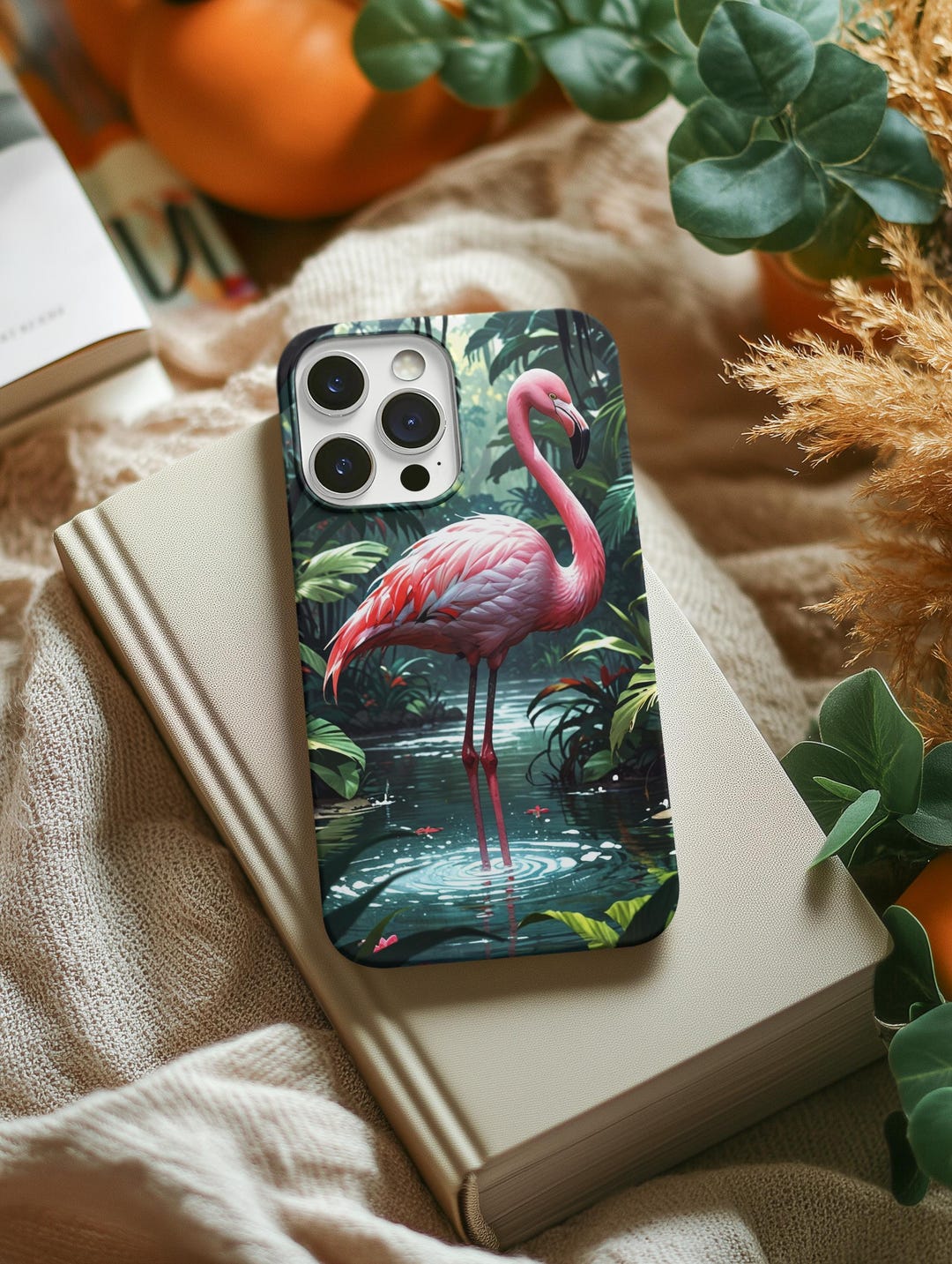 Pink Flamingo Phone Case: Glossy Tropical Wildlife Cover - Etsy