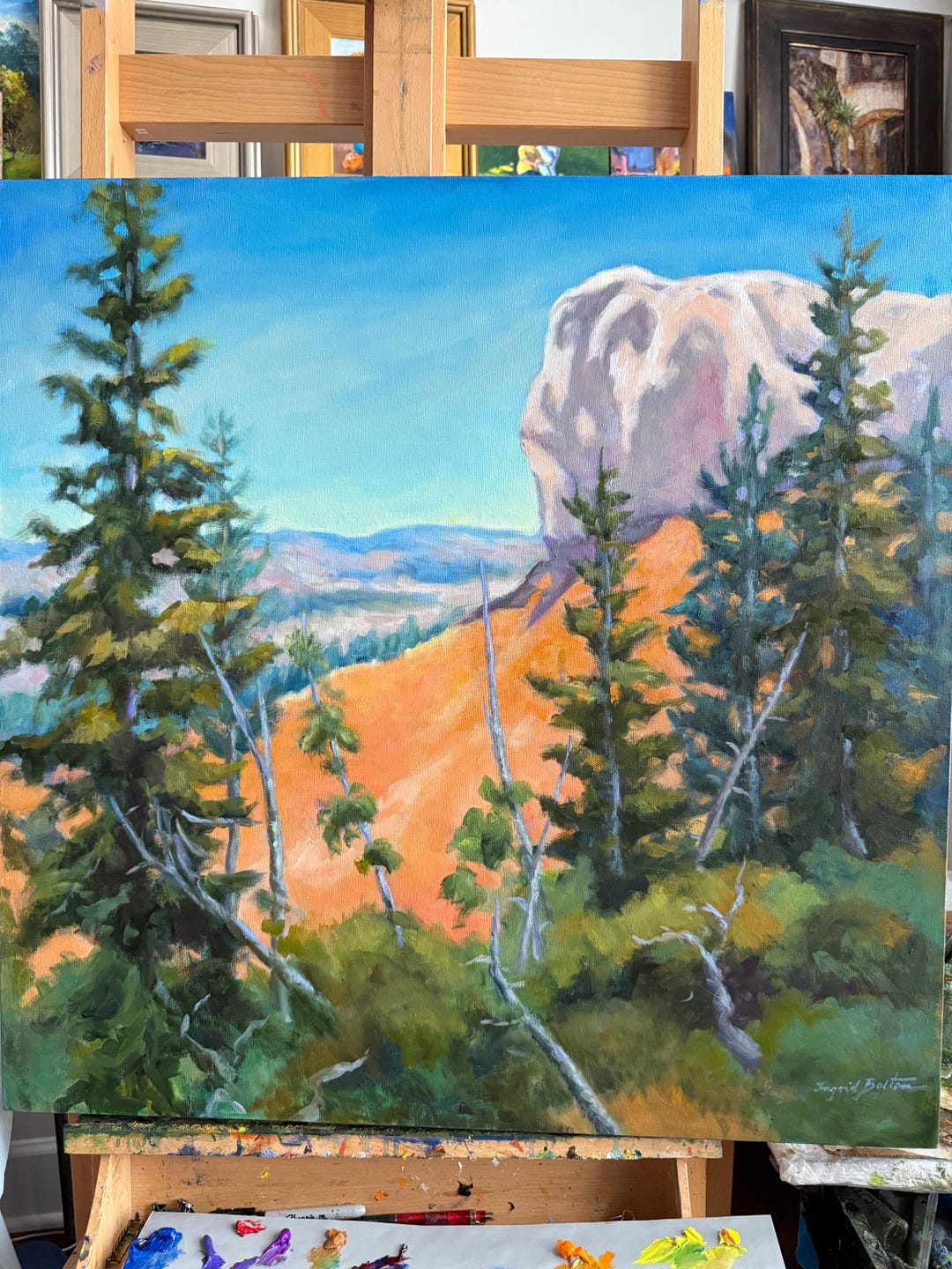 Bryce Canyon Original Oil Painting, American National Park Utah ...