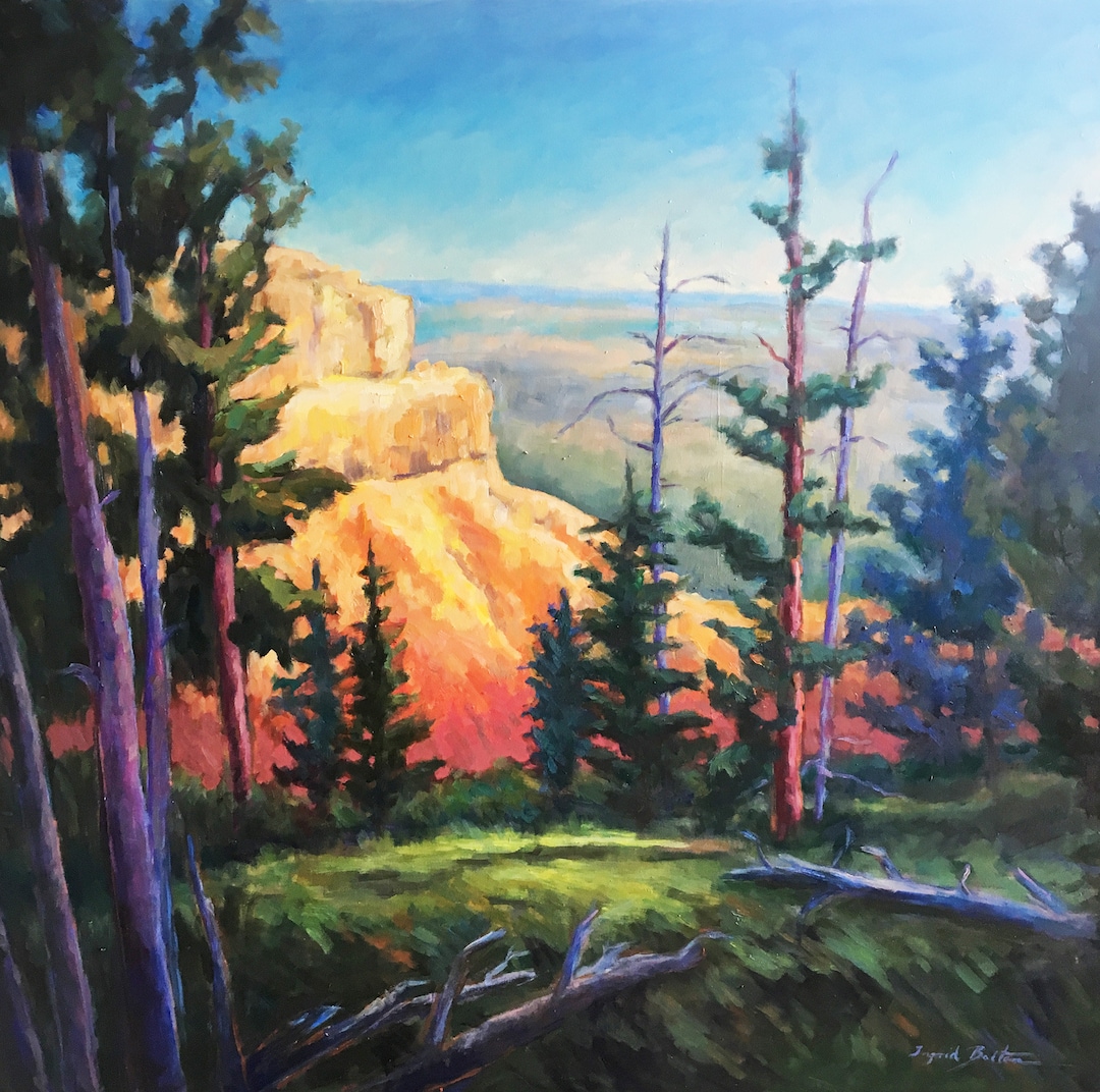 Utah Landscape, Bryce Canyon Utah Original Oil Painting, Large Painting ...