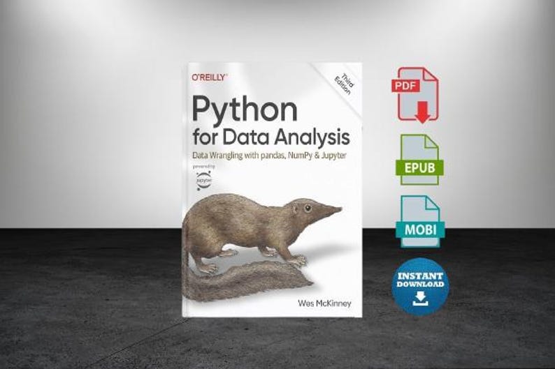 Python for Data Analysis: Data Wrangling With Pandas, Numpy, and Jupyter 3rd Edition - Etsy