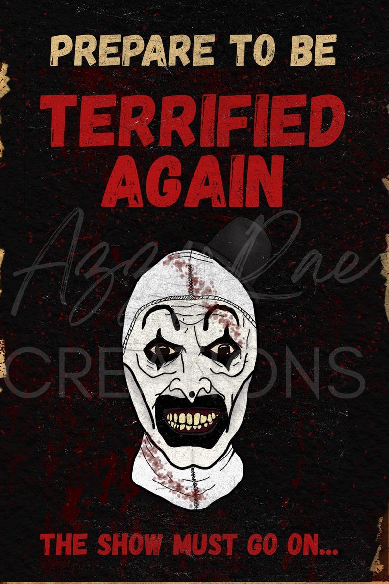 Terrifier: Horror Art Print (digital Download) - Etsy