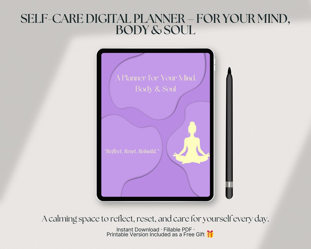 Self-care Planner for Women – Mental Wellness, Daily Routine & Habit ...