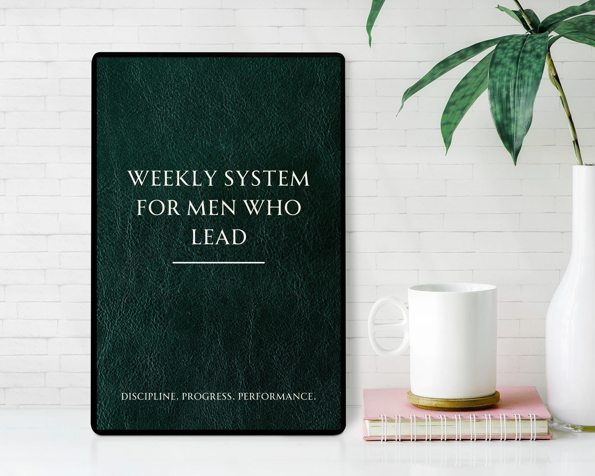 Weekly Planner for Men – Minimalist Productivity System | Track Habits ...