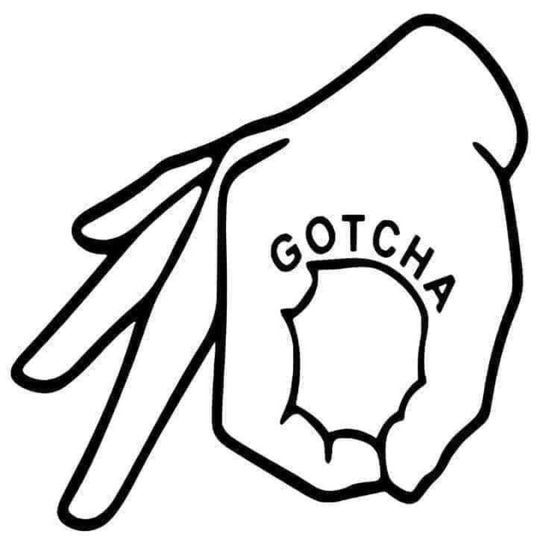 Gotcha Hand Meme SVG | Classic Circle Game Clipart | Ai, Svg, Png, Eps ...