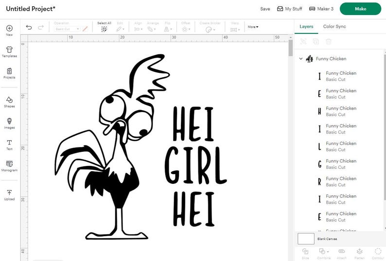 Funny Chicken SVG: Hei Girl Hei Rooster Clipart (digital Download) - Etsy