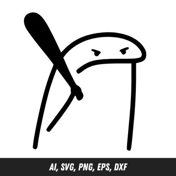Angry Stick Figure Text