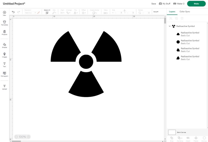 Radioactive Symbol SVG – Nuclear Warning Sign, Cricut Ready (digital ...