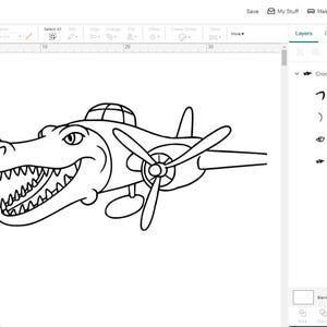 Bombardino Crocodilo Crocodile Airplane SVG | Ai, Svg, Png, Eps, Dxf ...