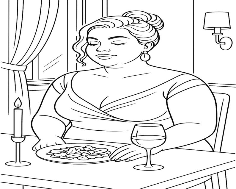 Slay & Shade: A Stylish Plus-size Coloring Book (digital Download) - Etsy