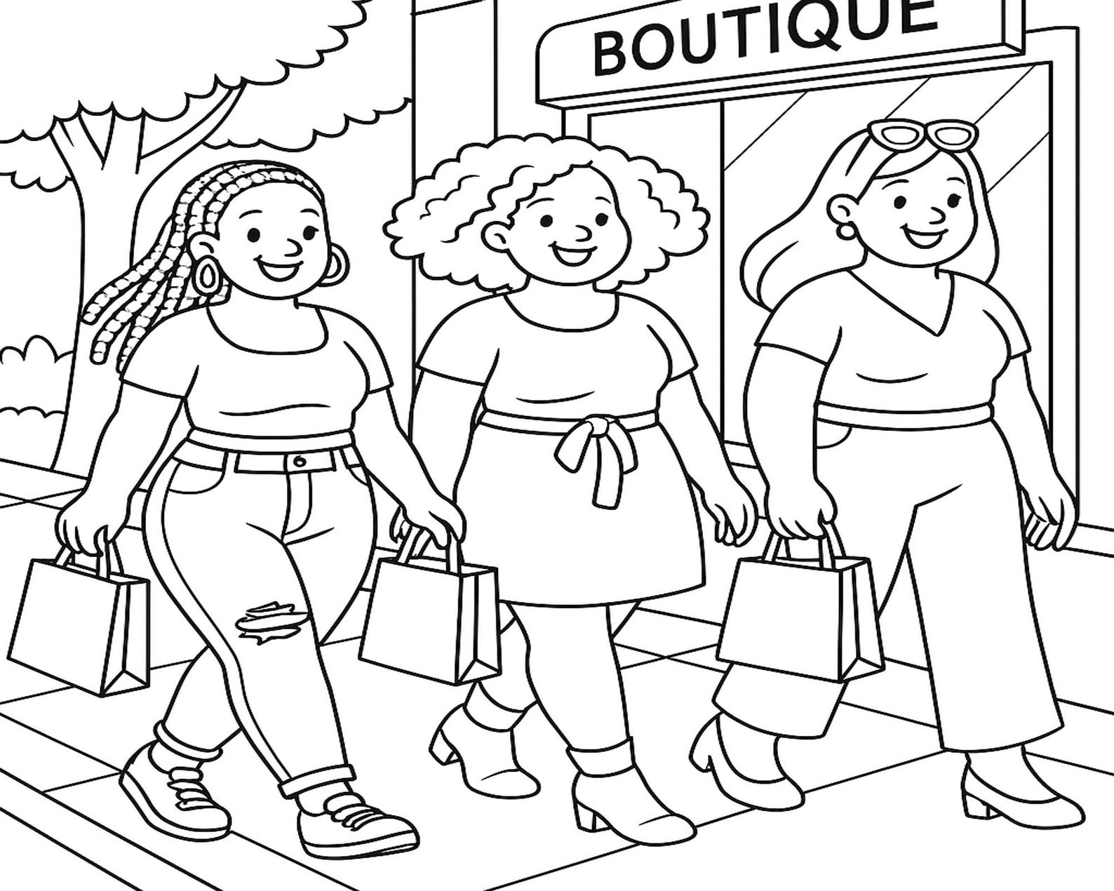 Slay & Shade: A Stylish Plus-size Coloring Book (digital Download) - Etsy
