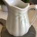 Vintage Ironstone Small Pitcher White Wheat England - Etsy