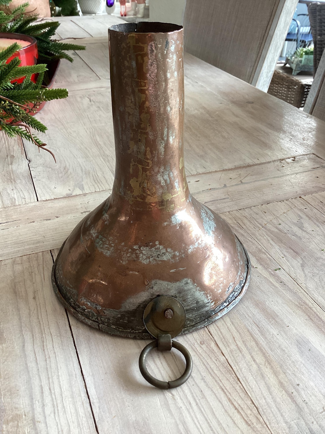 Vintage Copper Funnel Hand Hammered - Etsy