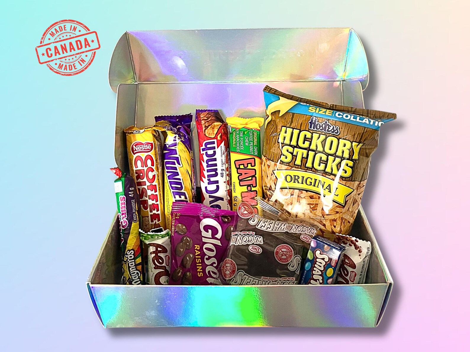 Canadian Candy & Chip Sampler Gift Box | Classic Canadian Snacks Gift ...