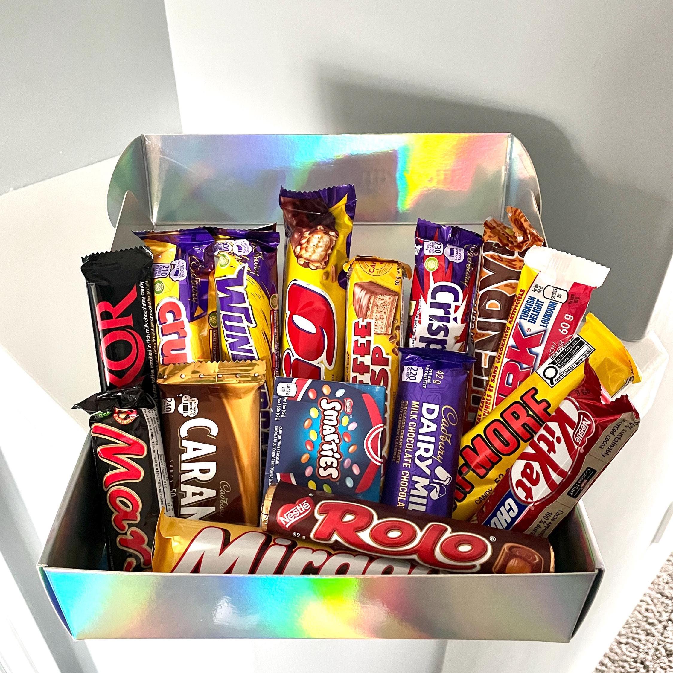 Canadian Chocolate Bars Gift Box | 16 Full Size Canadian Candy Bars ...